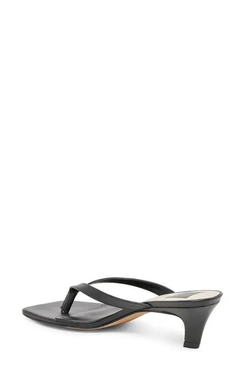 Dolce Vita Ramia Kitten Heel Flip Flop - Black Leather