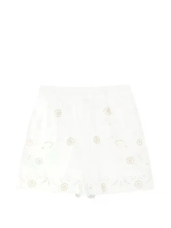 FORTE_FORTE Broderie-anglaise Shorts - White