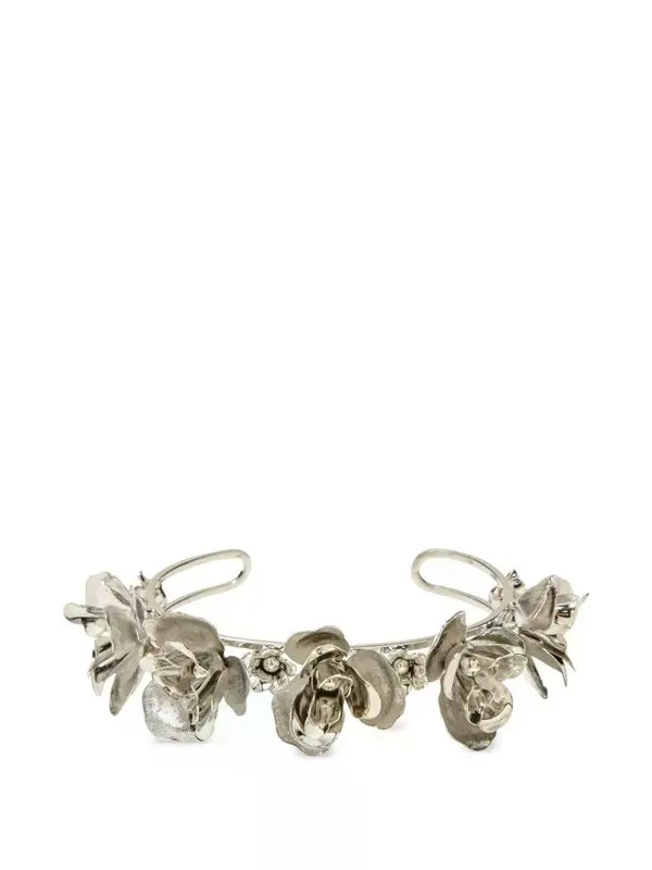 JENNIFER BEHR Larena Floral Headband - Silver
