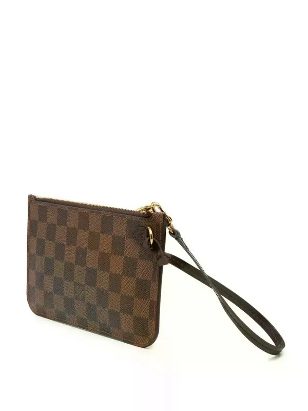 LOUIS VUITTON 2017 Damier Ebene Neverfull Pm Pouch