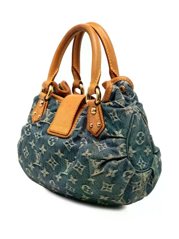 LOUIS VUITTON 2005 Monogram Denim Pleaty Handbag
