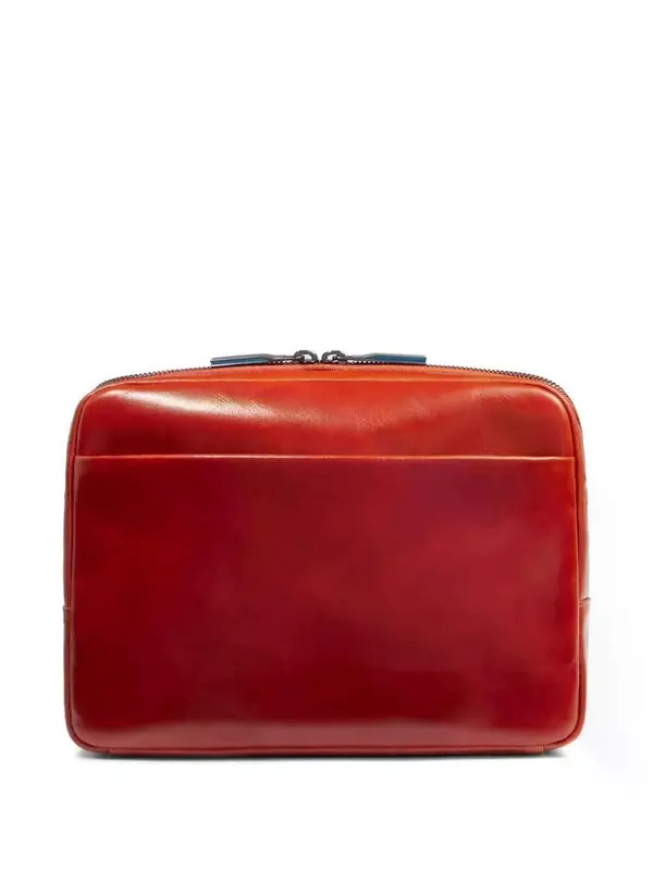 PIQUADRO Leather Messenger Bag