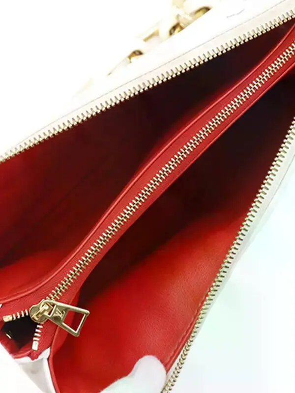 LOUIS VUITTON Tricolor Monogram Embossed Coussin Pm Satchel - Red