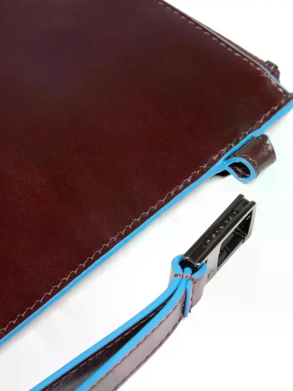 PIQUADRO Zipped Clutch - Brown