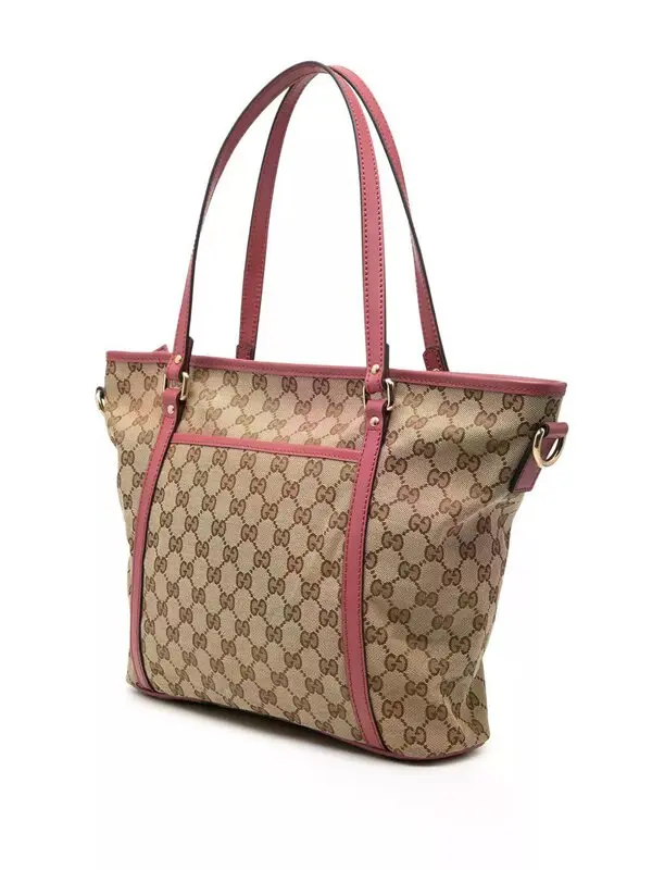 Gucci Gg Canvas Convertible Joy Tote Satchel - Neutrals