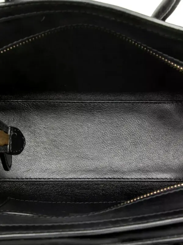 Celine 2013 Nano Tricolor Luggage Tote Satchel - Neutrals