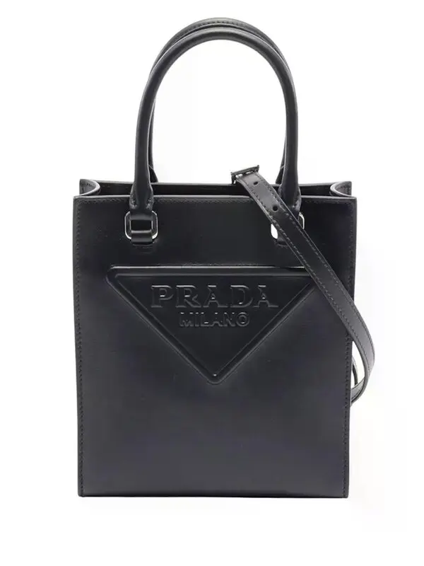 Prada 2010-2026 Soft Calf Satchel - Black