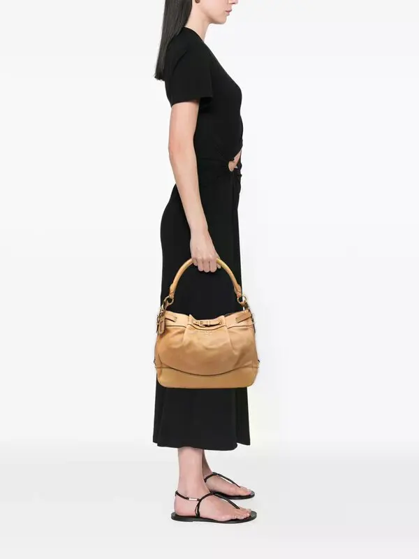 Prada Vittelo Daino Shoulder Bag - Brown