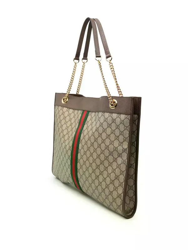 Gucci Large Gg Supreme Rajah Tote - Neutrals