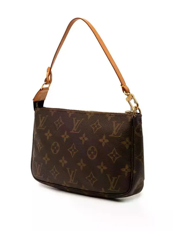 LOUIS VUITTON 2002 Monogram Pochette Accessoires - Brown