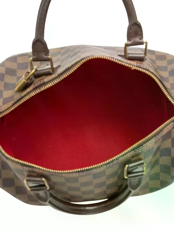 LOUIS VUITTON 2008 Damier Ebene Speedy 30 Boston Bag