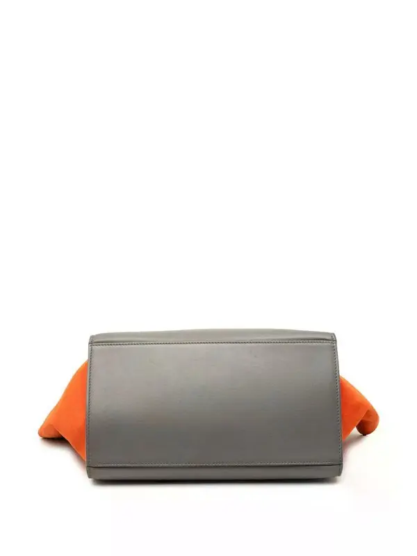 Celine 2013 Medium Tricolor Trapeze Satchel - Grey