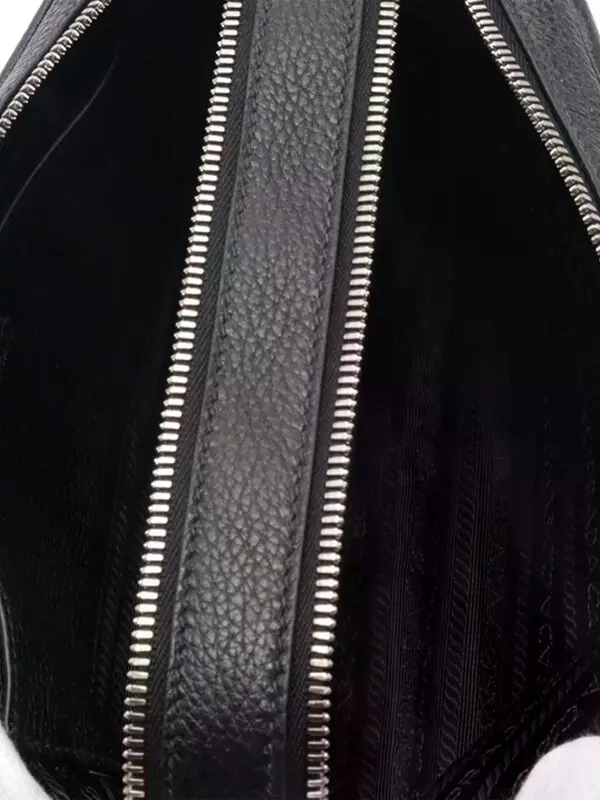 Prada 2010-2026 Vitello Daino Crossbody Bag - Black