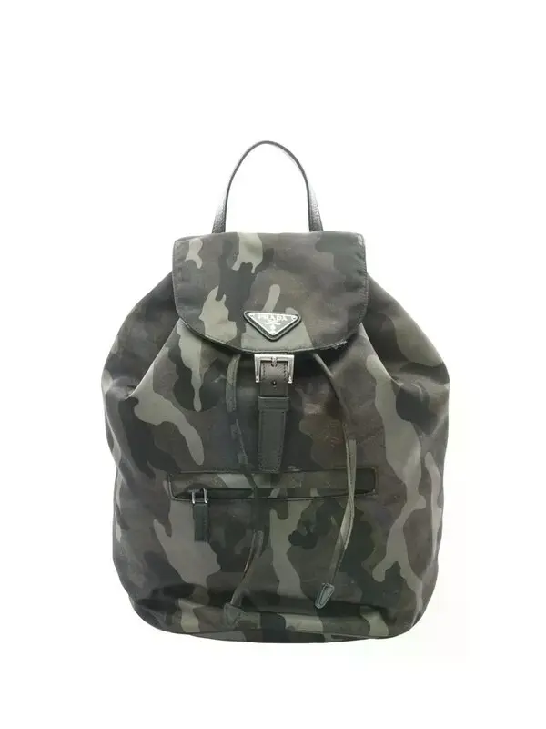 Prada 2013-2026 Tessuto Backpack - Green