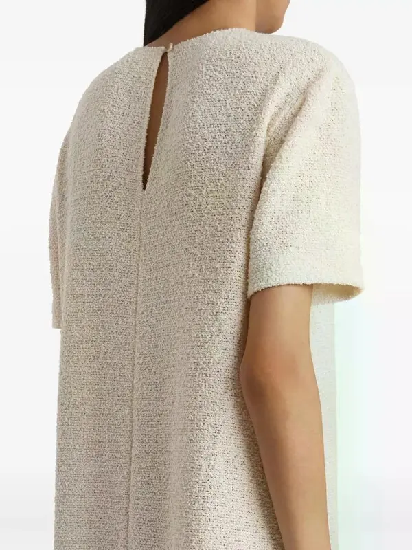 Khaite Webber Dress In English Twist Tweed - Neutrals