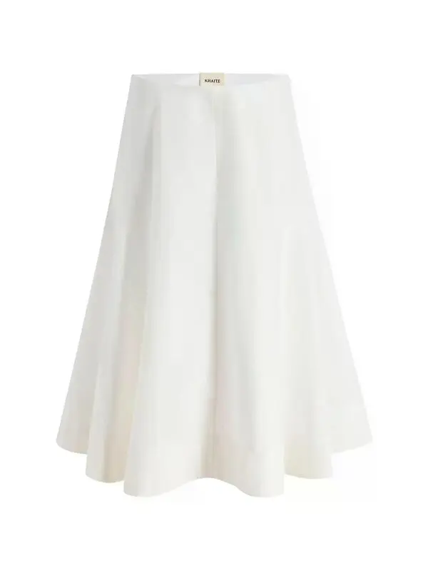 Khaite A-line Midi Skirt