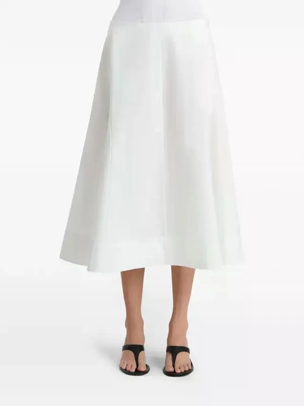 Khaite A-line Midi Skirt