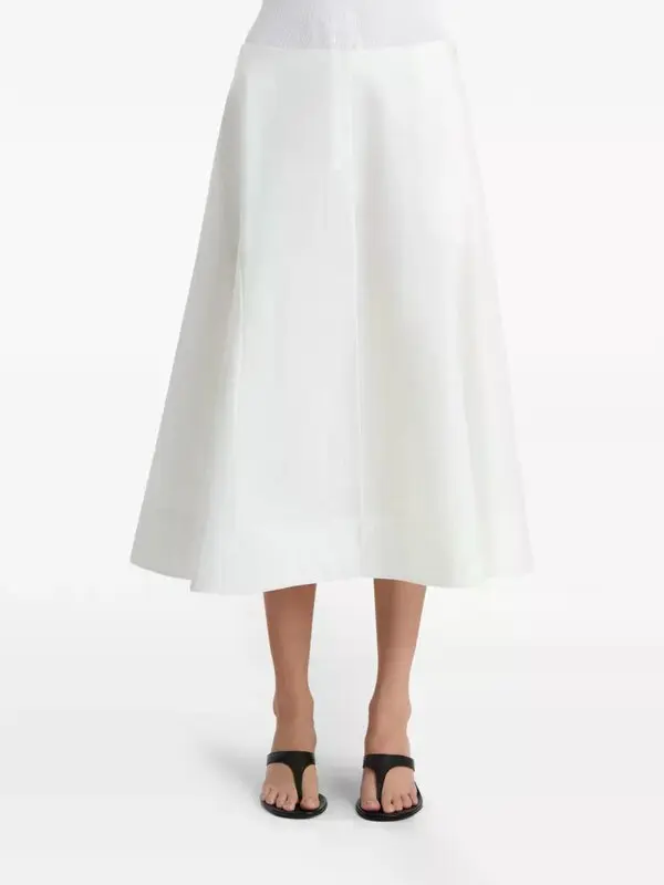 Khaite A-line Midi Skirt