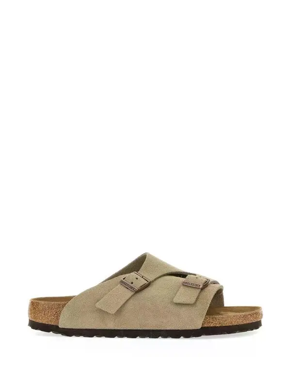 BIRKENSTOCK Buckled Suede Sandals - Neutrals