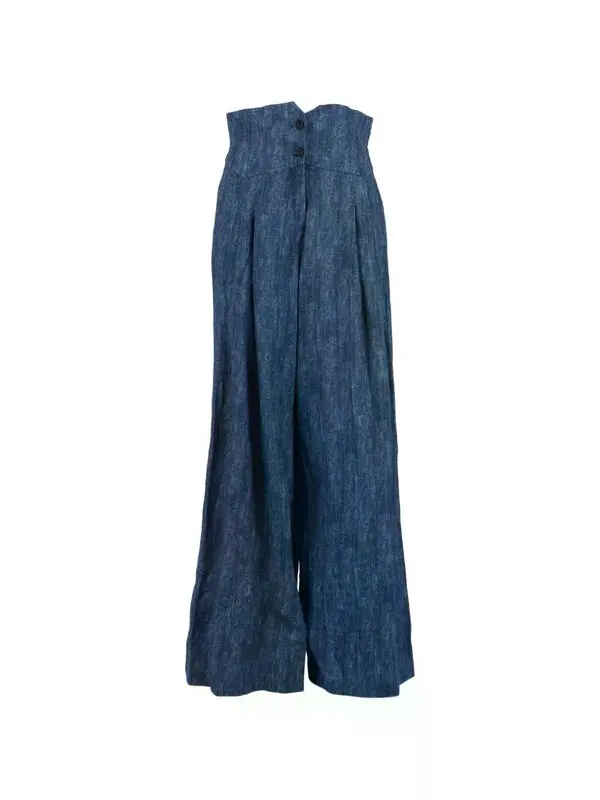 Ermanno Scervino Button-detail Palazzo Pants