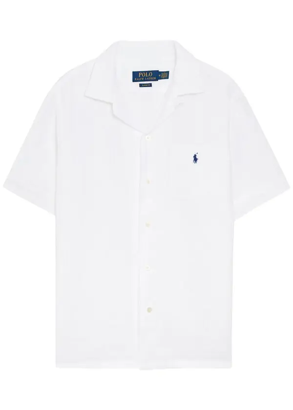 Polo Ralph Lauren Logo-embroidered Linen Shirt - White