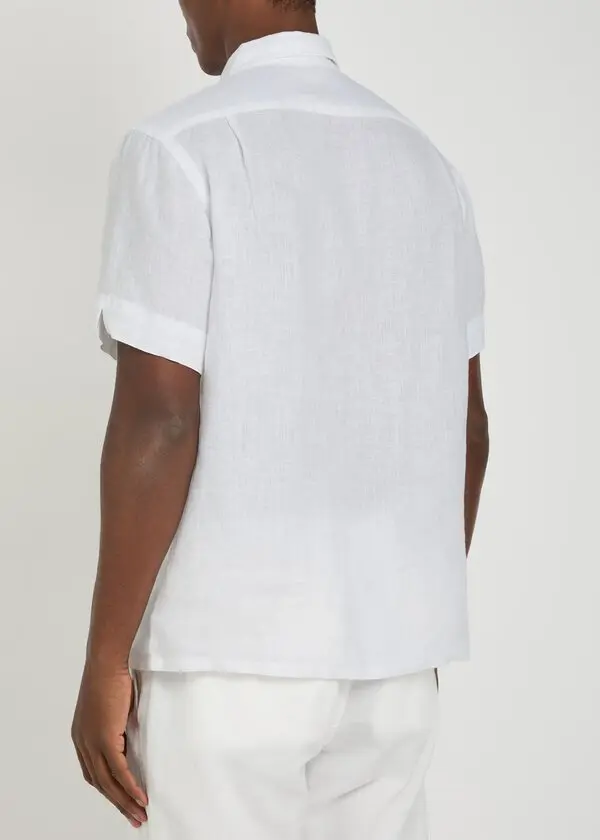 Polo Ralph Lauren Logo-embroidered Linen Shirt - White
