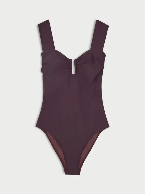 BY MALENE BIRGER Cocessia Flat Swimsuit - Aubergine