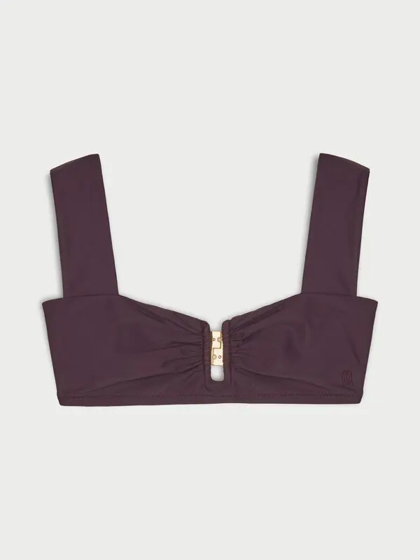 BY MALENE BIRGER Belira Bikini Top - Aubergine