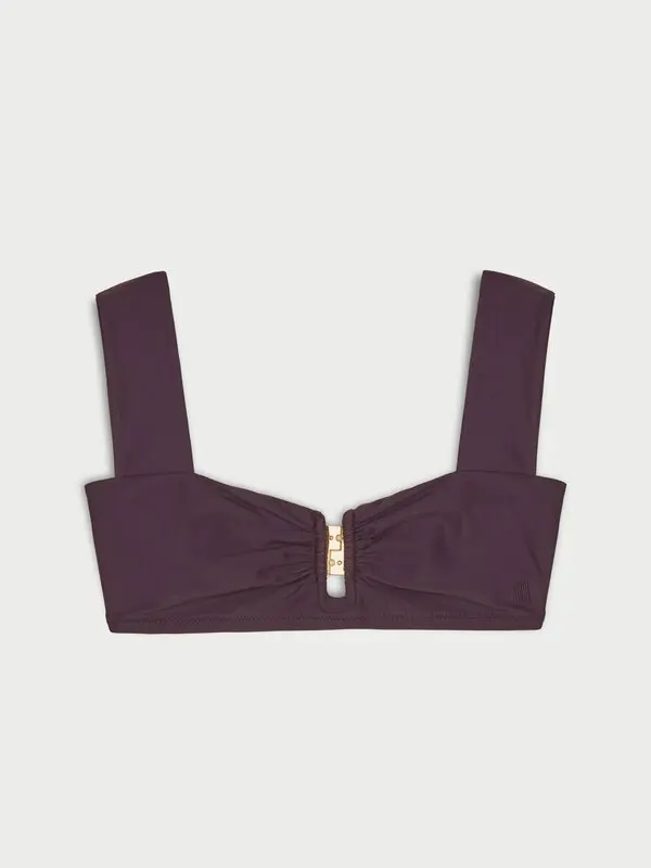 BY MALENE BIRGER Belira Bikini Top - Aubergine