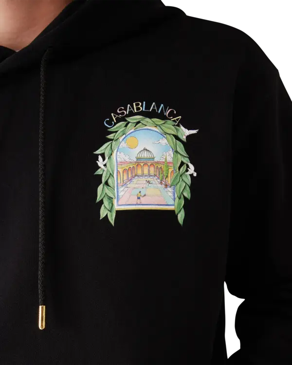 Casablanca L'arche Hooded Sweatshirt - Black