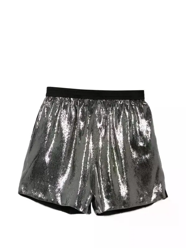 SAPIO Lamé-effect Shorts