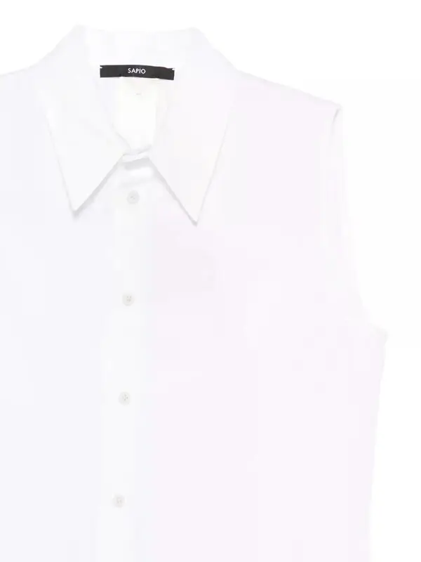SAPIO Sleeveless Buttoned Shirt