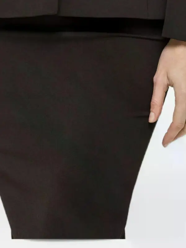 NISSA High-waisted Midi Skirt - Black