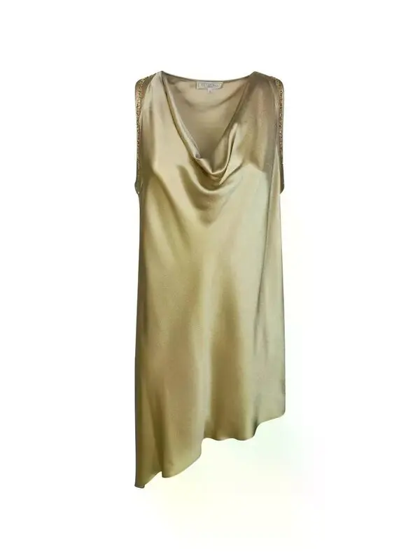 Antonelli Firenze Sequin-embellished Asymmetric Top - Gold