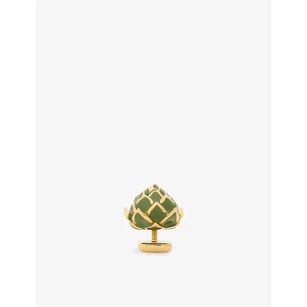 Loewe X Paula's Ibiza Artichoke Brass Pin - Green