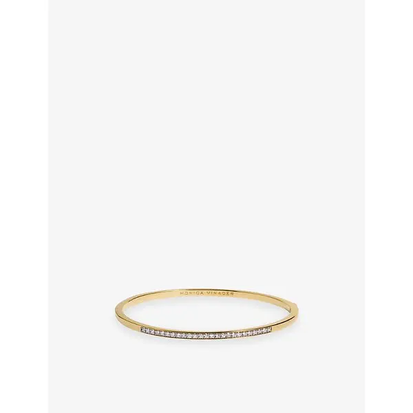 Monica Vinader Essential Lab-grown Diamond Bangle - Gold