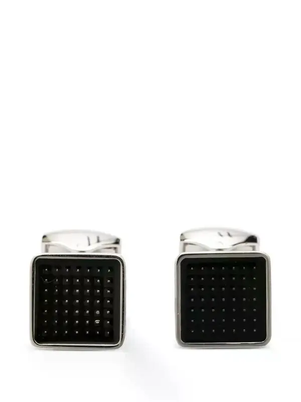 Tateossian Diamond Giza Ice Square-face Cufflinks - Silver
