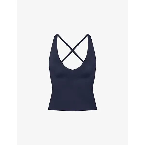 NIKESKIMS Shine V-neck Tank Top - Obsidian