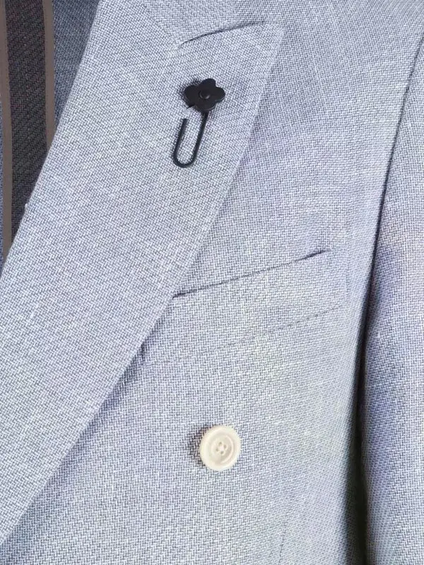 LARDINI Double-breasted Blazer - Blue