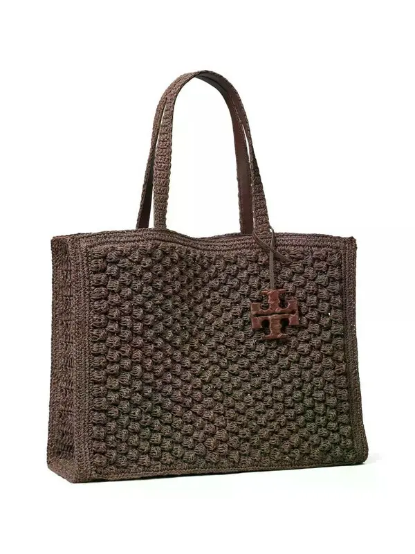 Tory Burch Large Ella Hand-crocheted Popcorn Tote - Brown