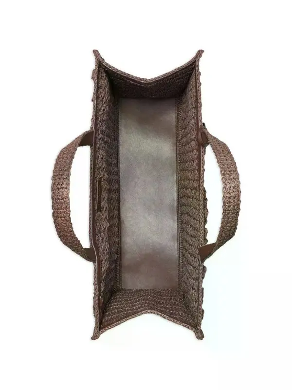 Tory Burch Large Ella Hand-crocheted Popcorn Tote - Brown