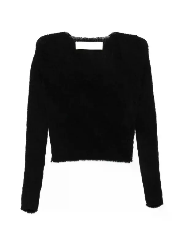 Isabel Benenato Textured Crop Top