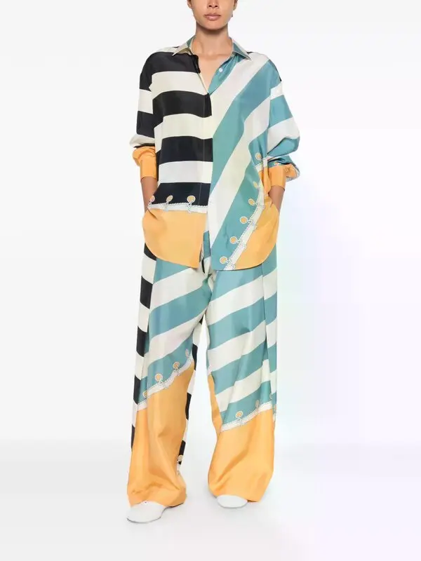 Loewe Striped Shirt - Neutrals