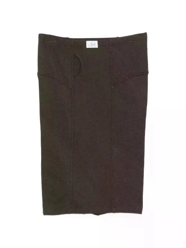 MAGLIANO Nudo Mutanda Mini Skirt - Brown