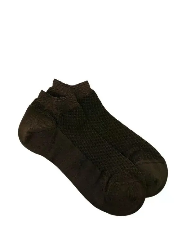 Zegna Ankle Length Socks - Brown