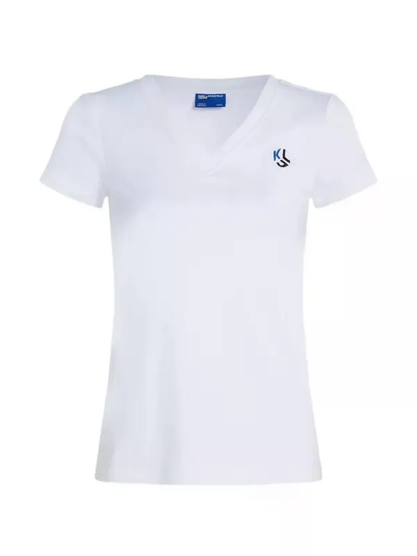 Karl Lagerfeld Logo-print V-neck T-shirt