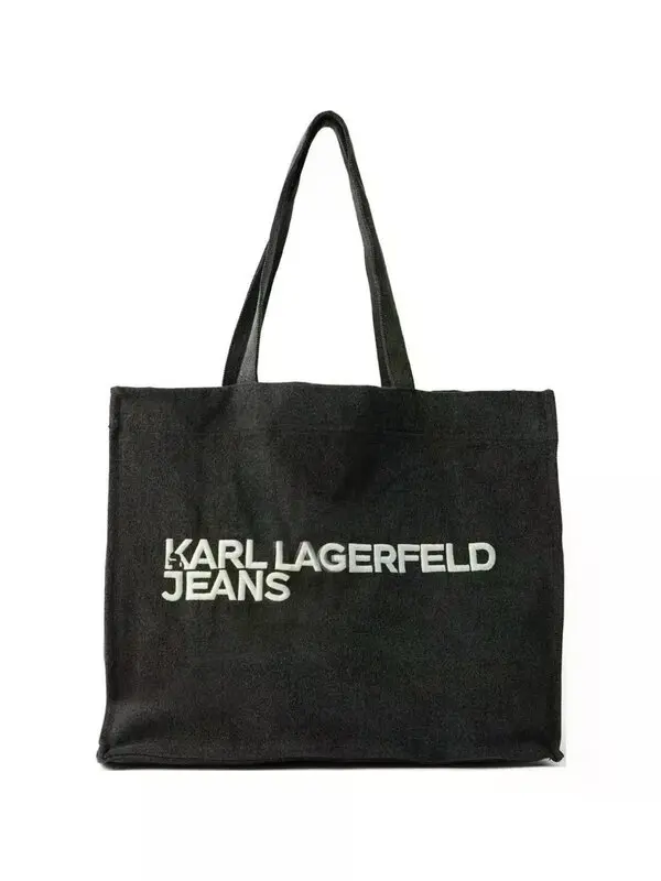 Karl Lagerfeld Logo-print Denim Tote Bag