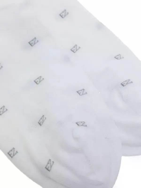 Zegna Ankle Socks - White