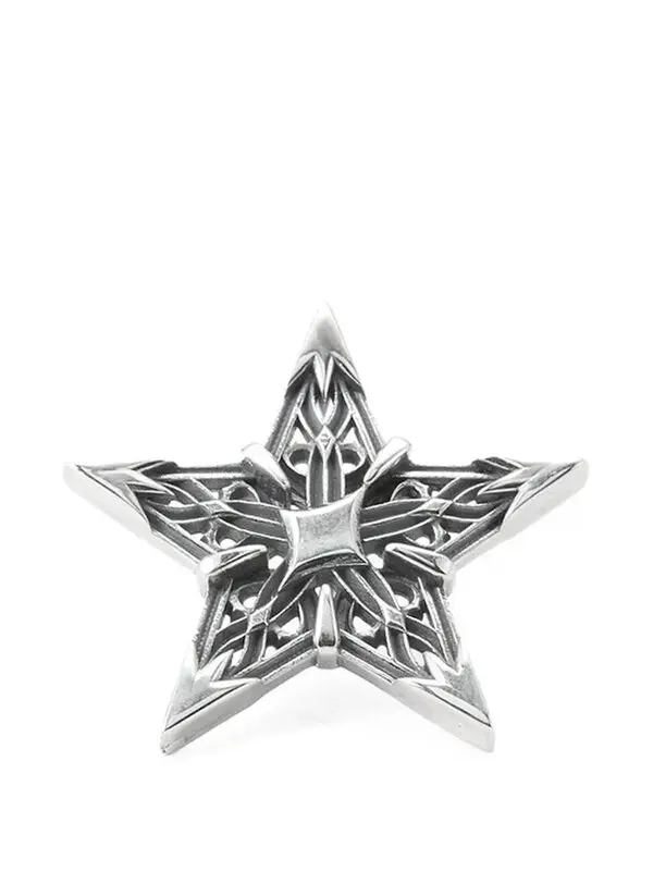 Emanuele Bicocchi Stella Star Brooch - Silver