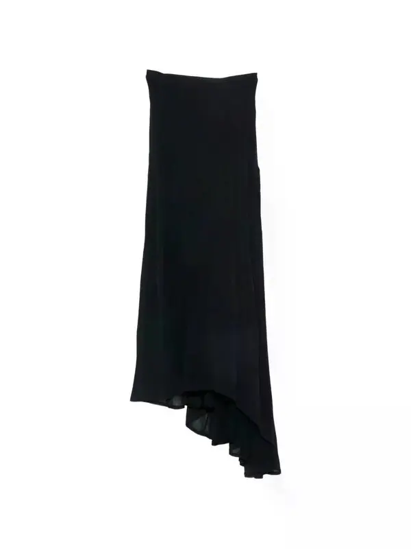 MARC LE BIHAN Floral-jacquard Asymmetric Skirt - Blue